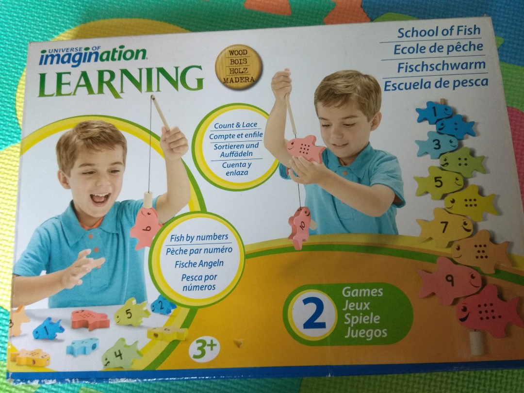 Magnetic number fish, Hobbies & Toys, Toys & Games on Carousell