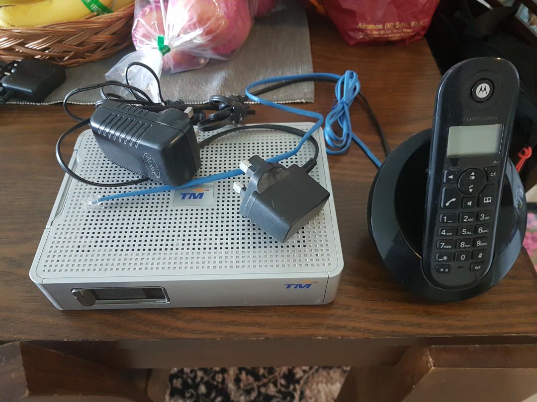 Motorola Cordless Phone and TM unifi device, TV & Home Appliances, TV ...