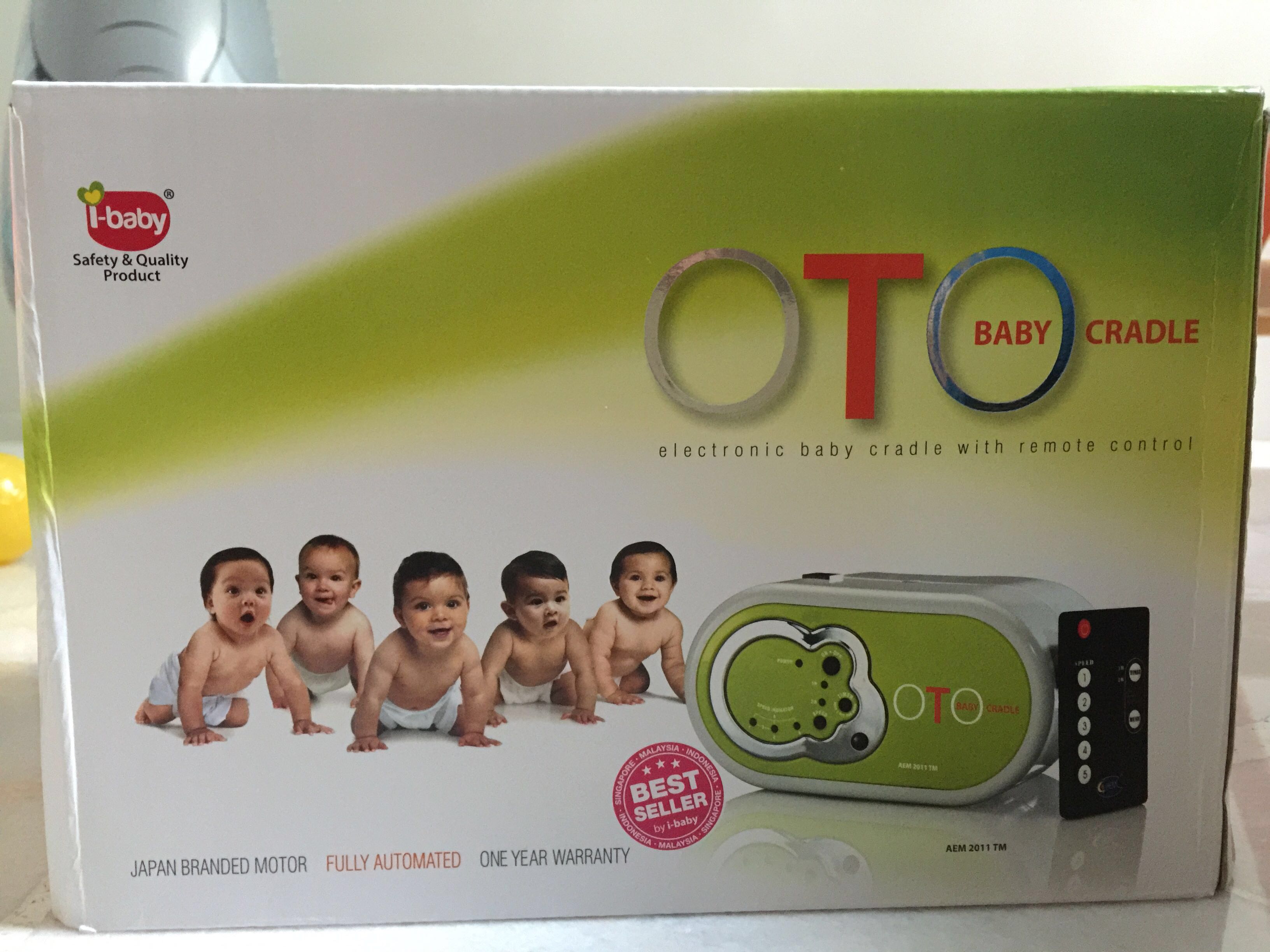 OTO Electronic Baby Cradle With Remote Control, Timer, Music, Babies ...
