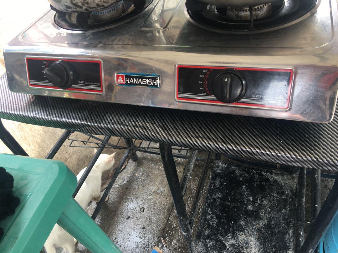 petron gasul set two burner hannabishi gas stove, TV & Home Appliances ...