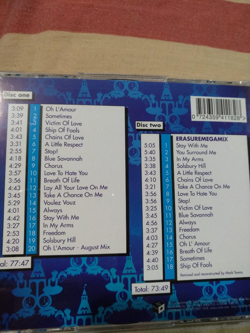 Pop CD - Erasure Hits! The Very Best of, limited edition 2CD ...