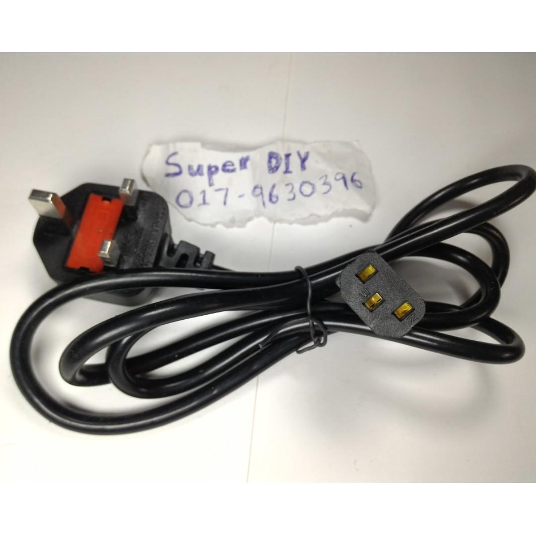 Power Cord UK 3 Pin power plug Connector adapter cable, Computers ...