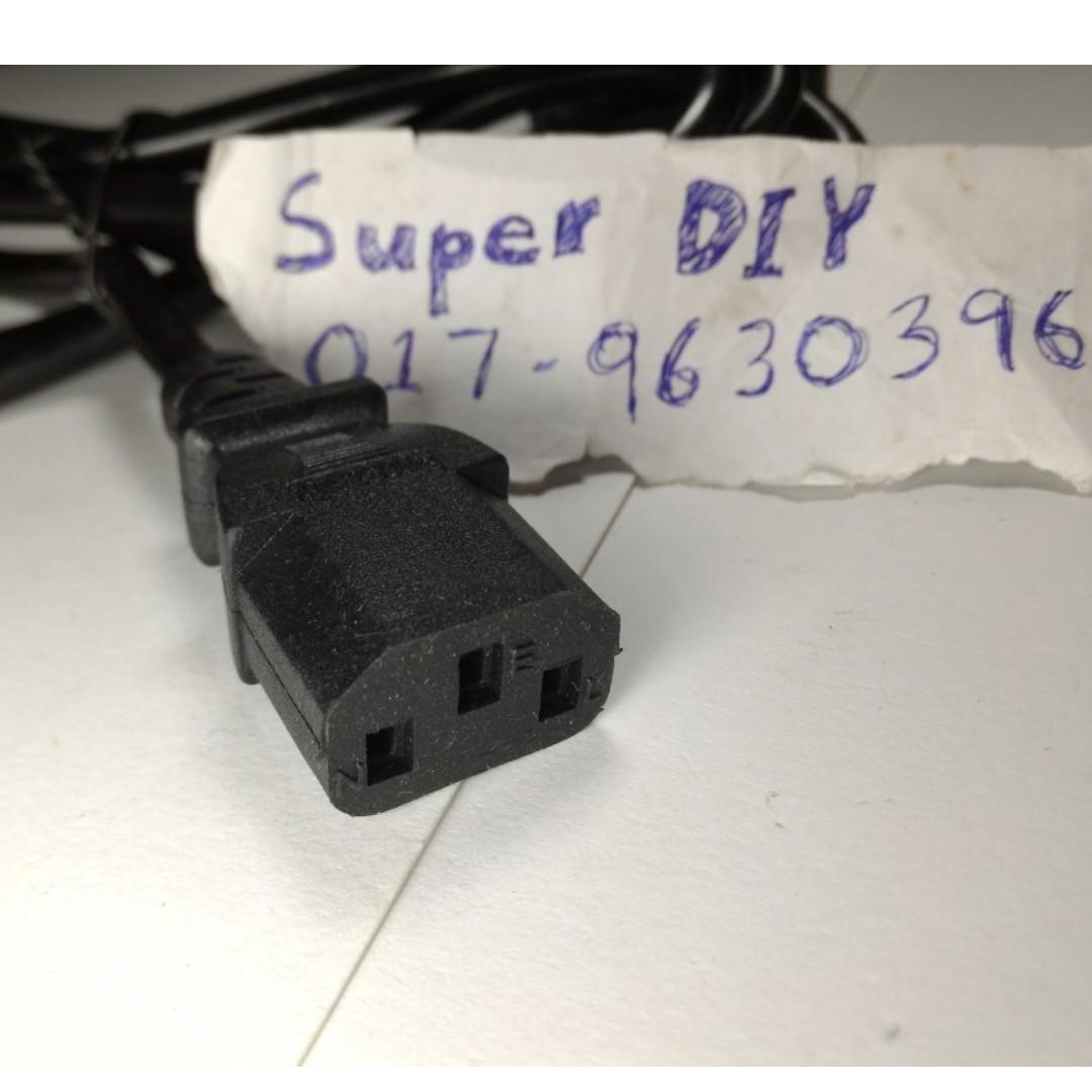 Power Cord UK 3 Pin power plug Connector adapter cable, Computers ...