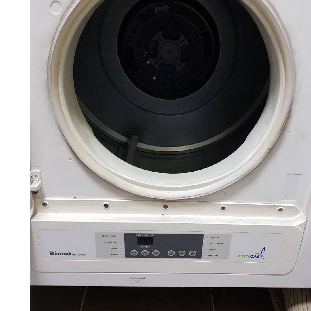 Rinnai RD-600CG Gas Dry Dryer, TV & Home Appliances, Washing Machines ...