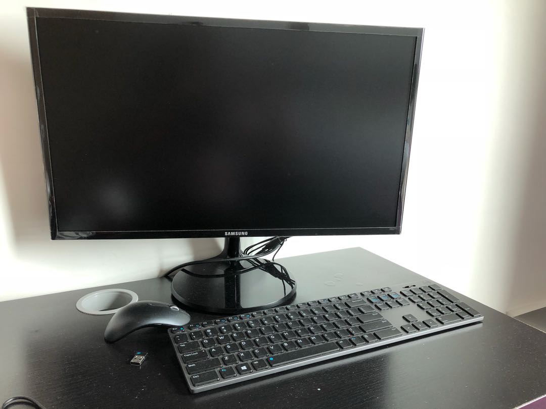 Samsung monitor LED monitor 23.5 inches with wireless keyboard and ...