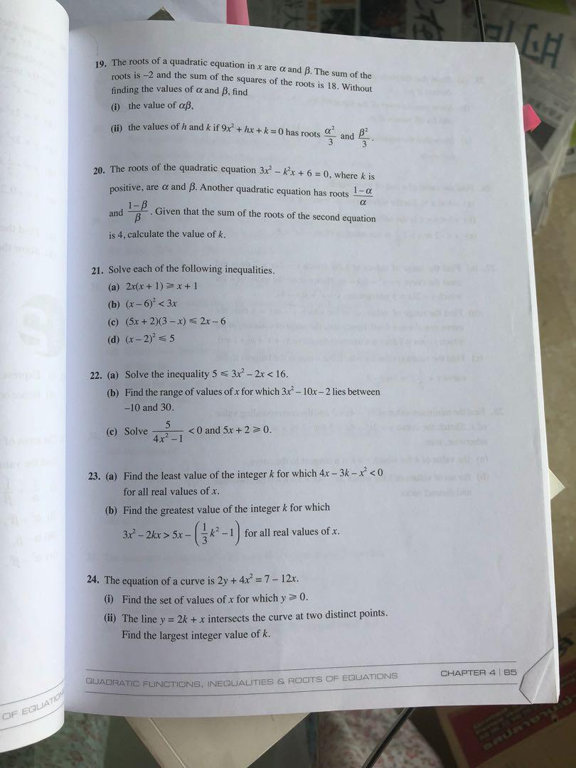 Sec 3 math exercise book, Hobbies & Toys, Books & Magazines, Assessment ...