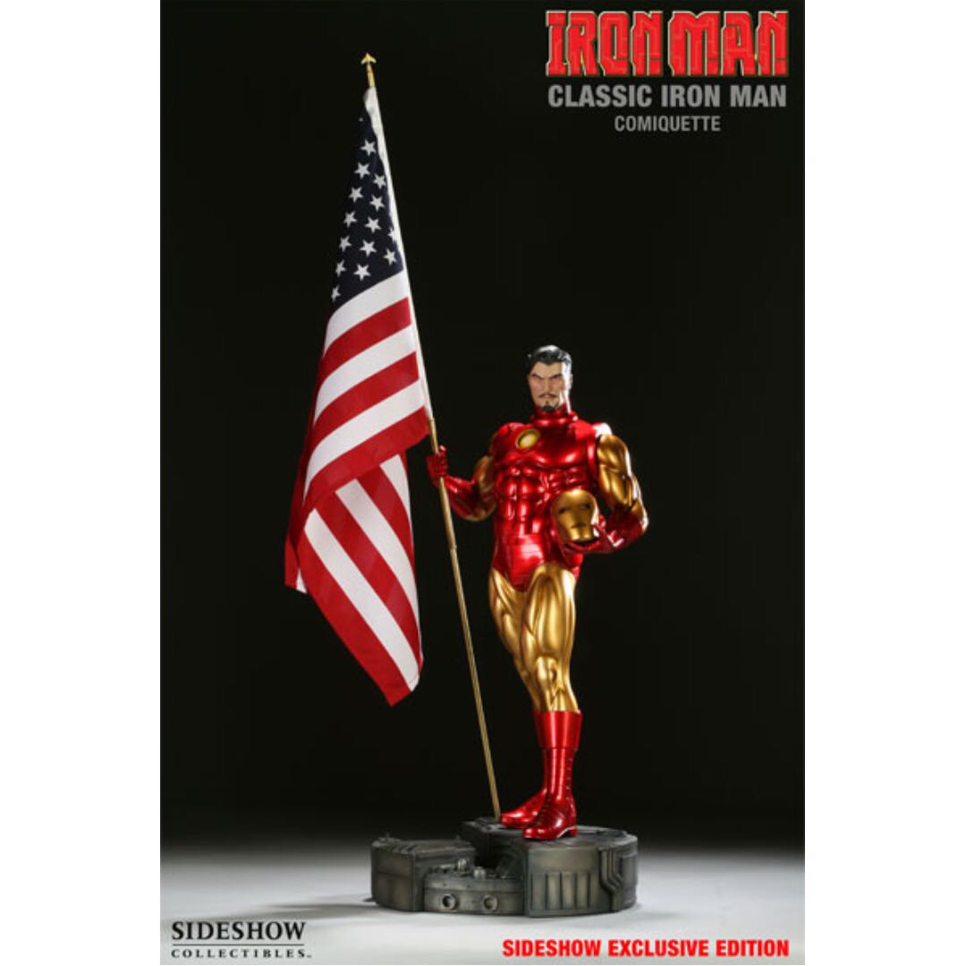 Sideshow Collectibles Classic Iron Man Comiquette Polystone Statue ...