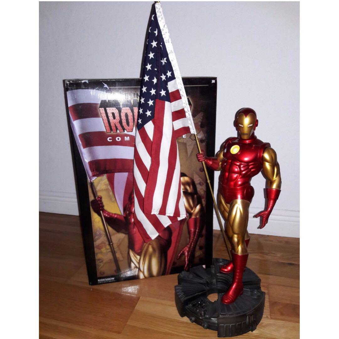 Sideshow Collectibles Classic Iron Man Comiquette Polystone Statue ...