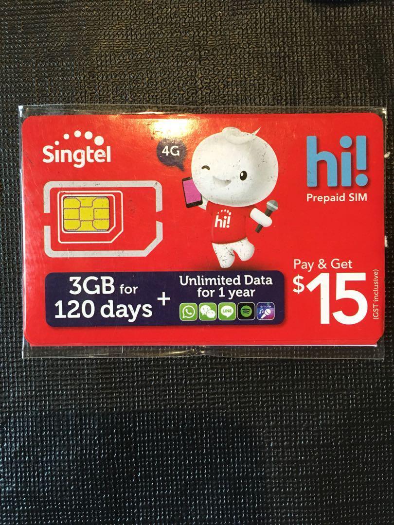 Singtel prepaid SIM + $10 topup, Mobile Phones & Gadgets, Mobile ...