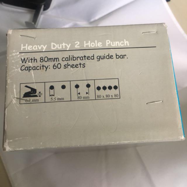 SureMark SQ-8840 Heavy Duty 2 Hole Punch (with 80mm calibrated guide ...