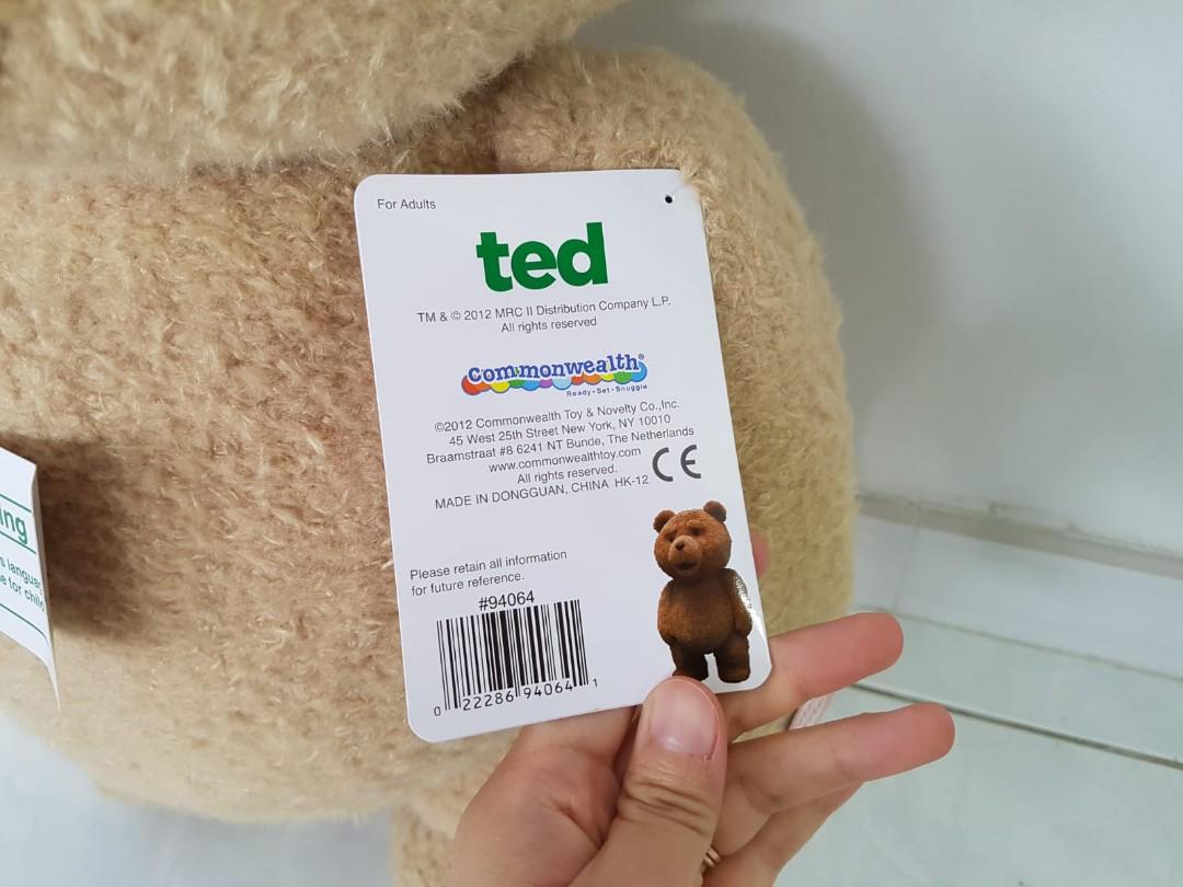Talking Ted Bear 24" Plush with Sound 12 phrases, Hobbies & Toys, Toys ...