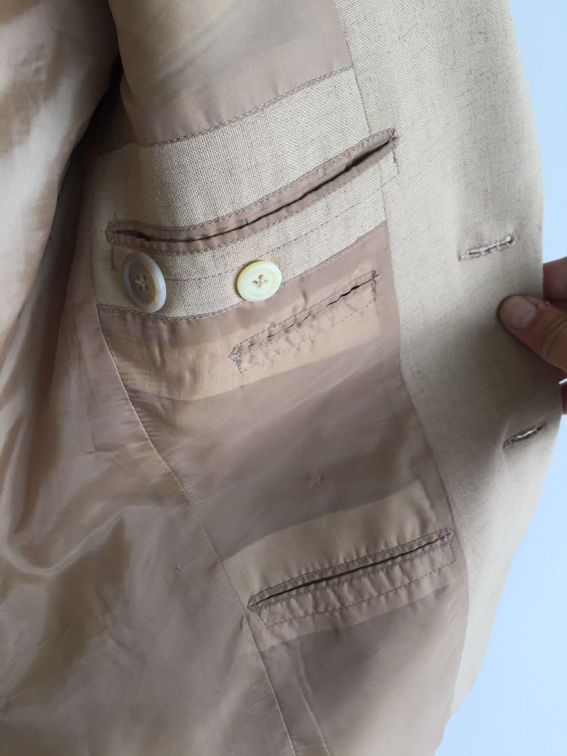 Vintage great looking Cream color Blazer, Men's Fashion, Coats, Jackets ...