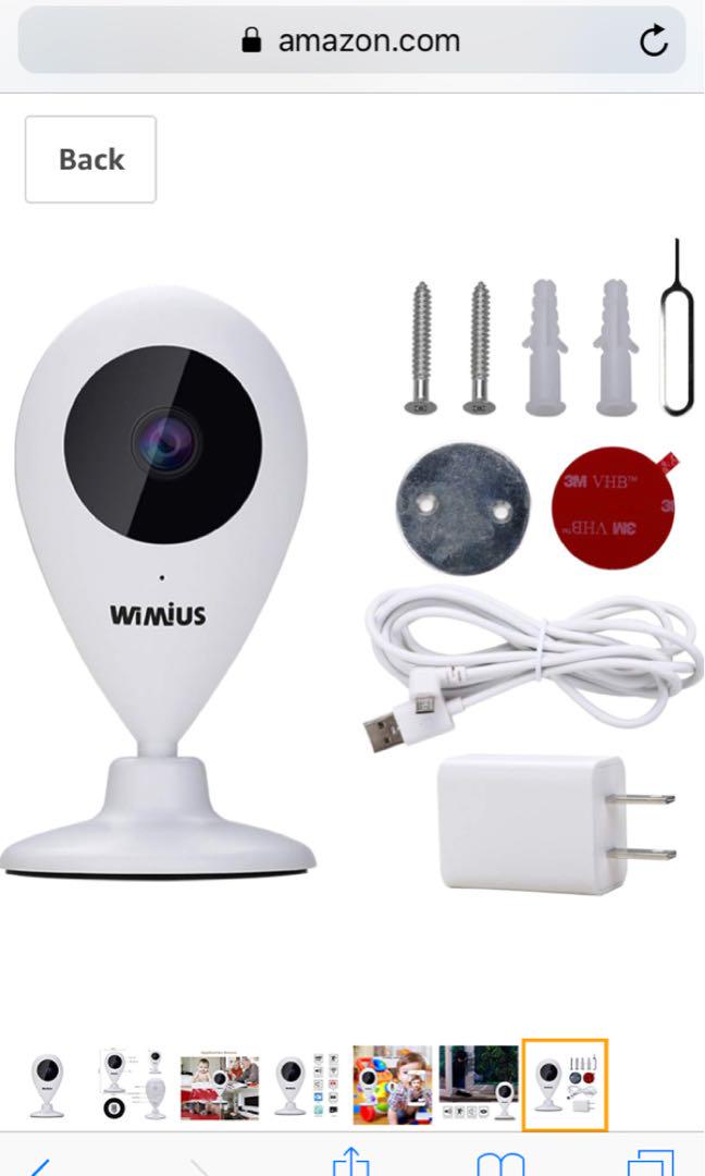 WIMIUS IP Camera, 720P Wifi Wireless Security Camera with Two Way Audio ...