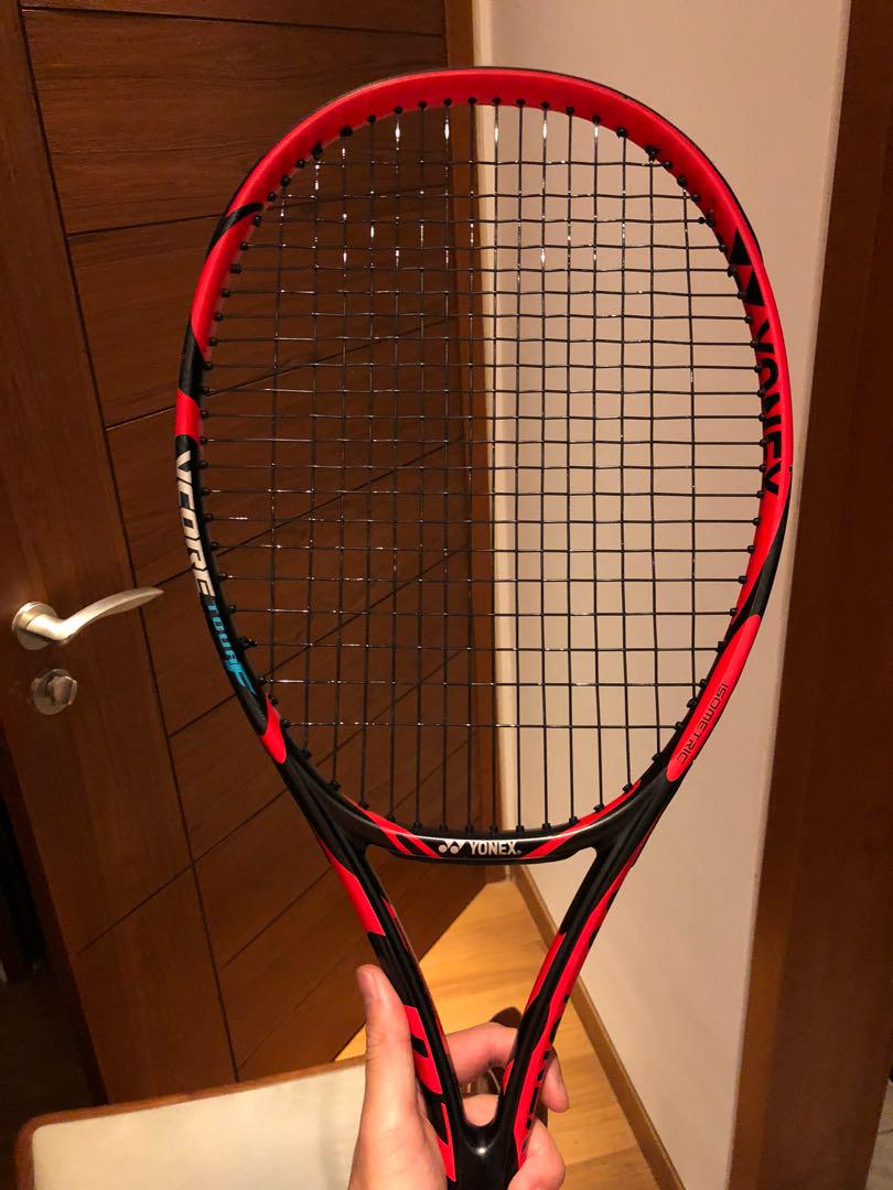 Yonex Vcore Tour F 97 Tennis Racket 310g, Sports Equipment, Sports & Games, Racket & Ball Sports ...