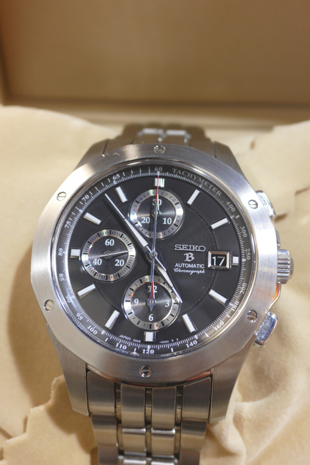 2手 罕有 Seiko Watch Brightz SAGP003 齊格 FULLSET B仔 chronograph daytona 計時款 ...