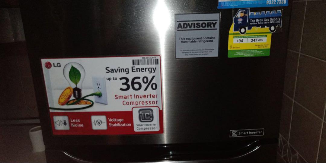 8 mth old LG 2 door Fridge, TV & Home Appliances, Kitchen Appliances ...