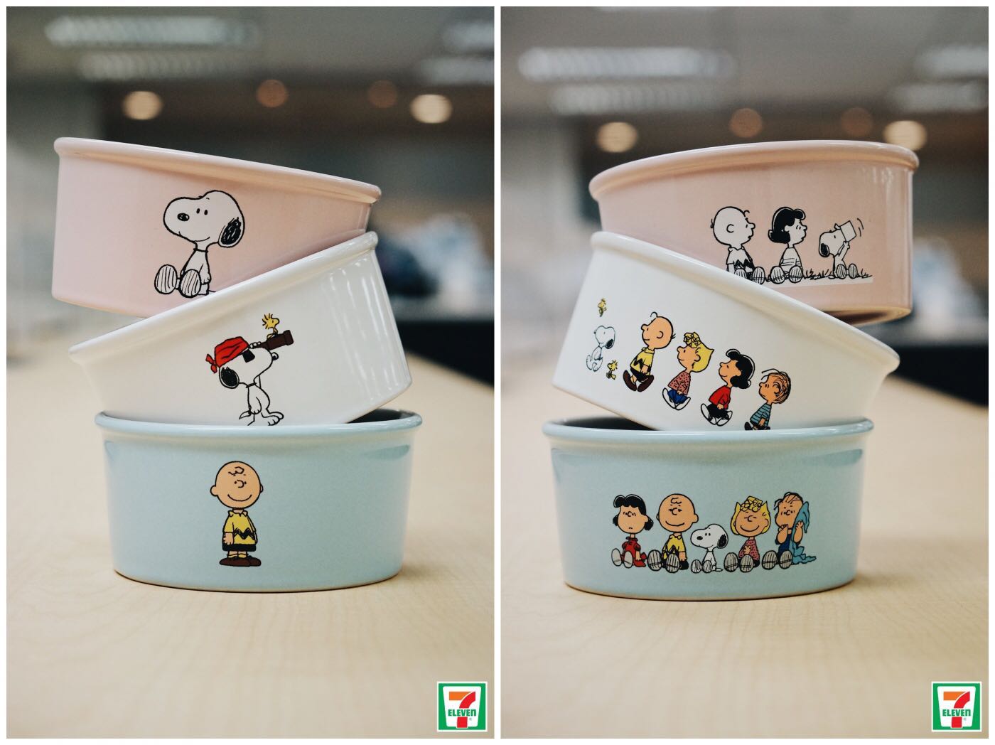 BNIB 7-11 Peanuts Snoopy Charlie Brown Ceramic Bowl, Furniture & Home ...
