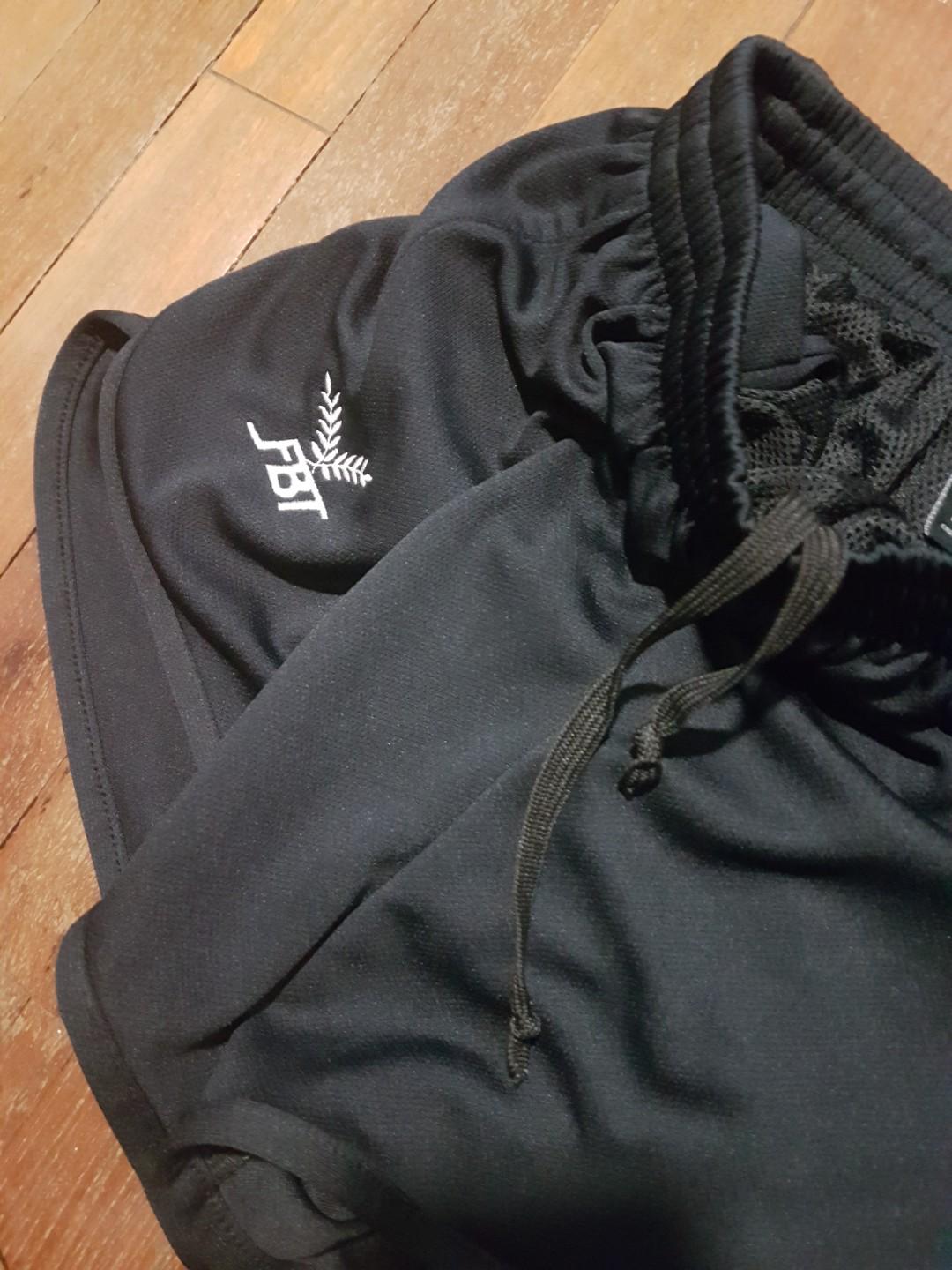 Fbt black curved mesh running shorts, Men's Fashion, Activewear on ...