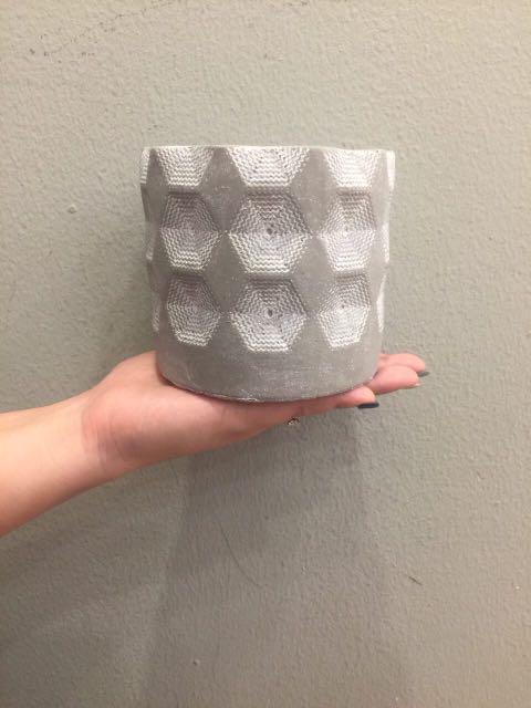 INSTOCK Half Hexagon Ceramic Pot, Furniture & Home Living, Gardening ...