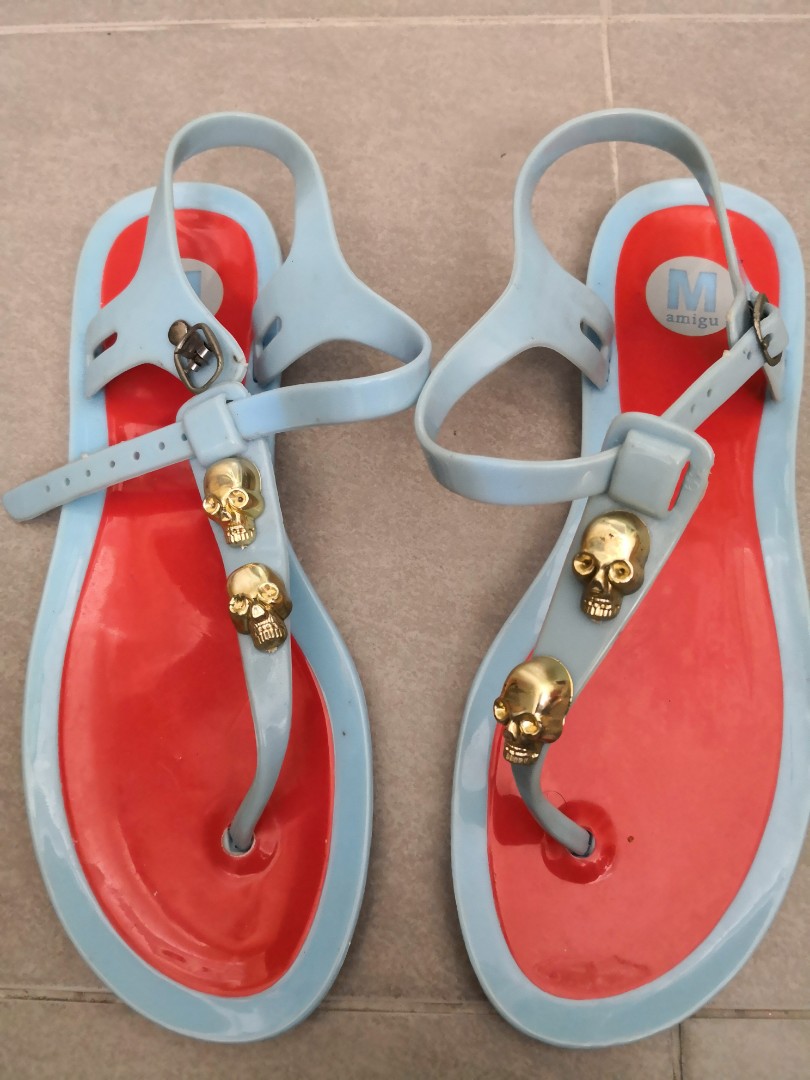 Jelly skeleton slip on sandal, Women's Fashion, Footwear, Flipflops and ...