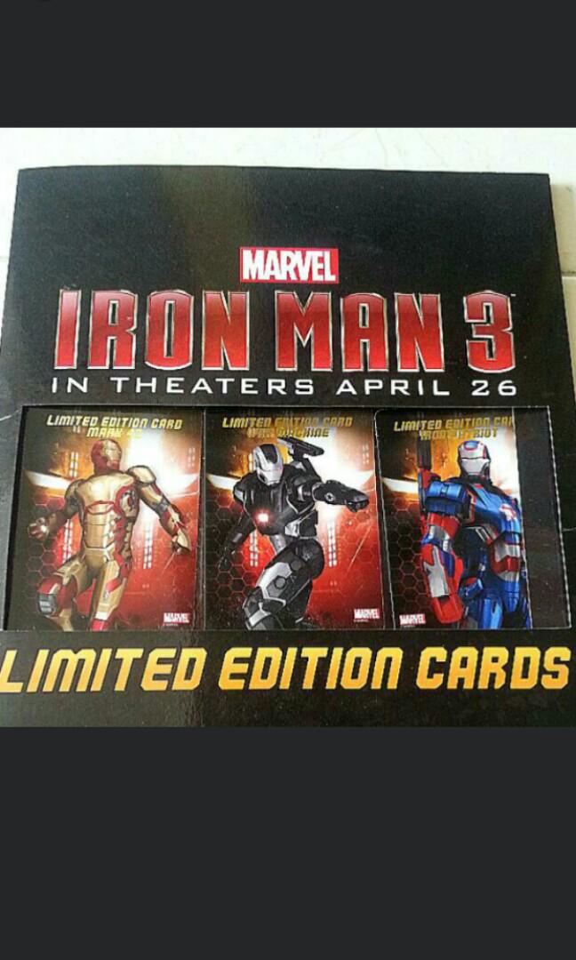 Marvel Iron man Limited Edition collectible card, Hobbies & Toys, Toys ...