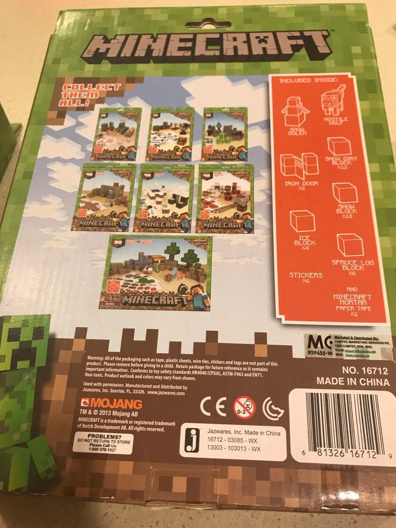 Minecraft Paper craft: Minecart Pack, Hobbies & Toys, Toys & Games on ...