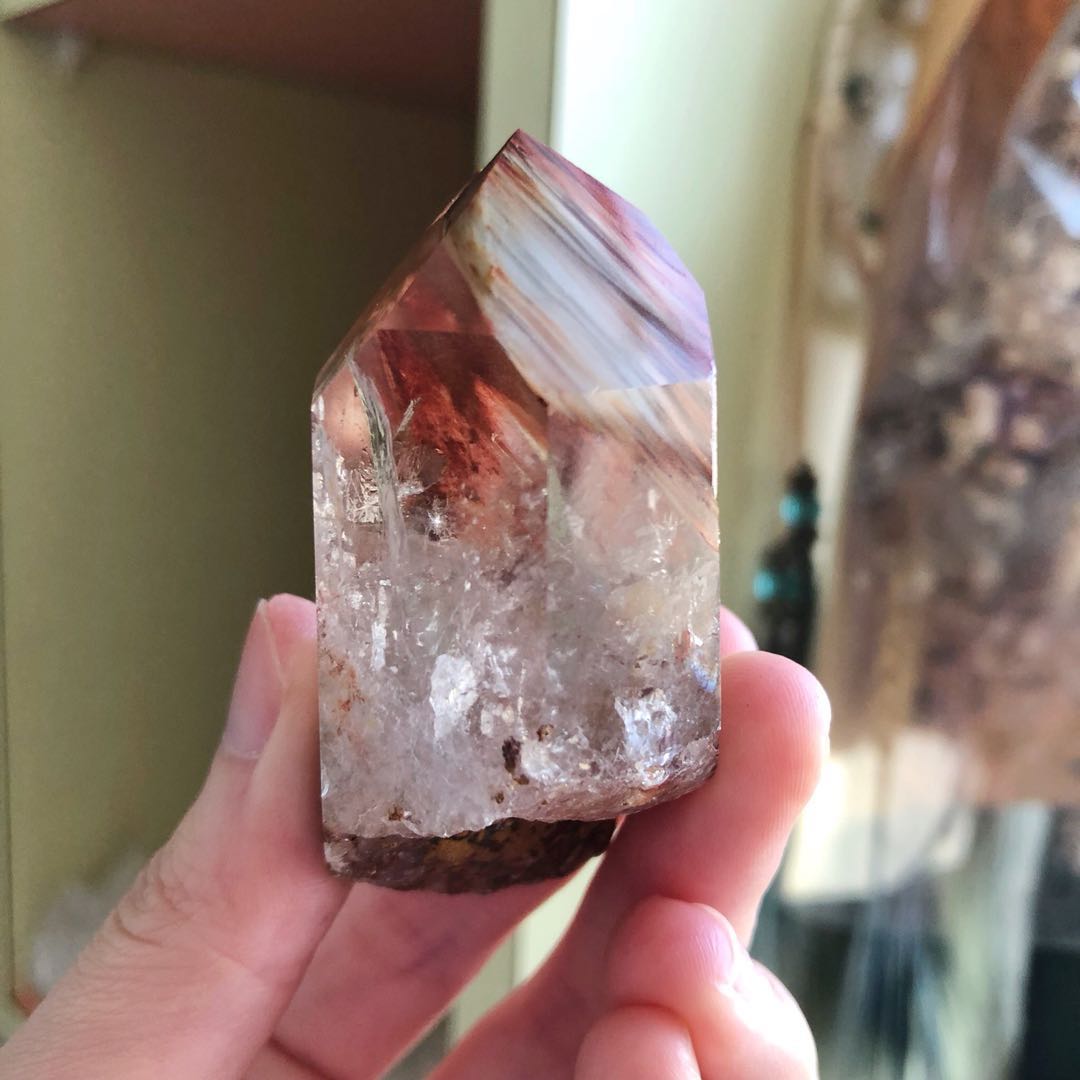 RARE! Amphibole Quartz Point aka Angel Phantom Quartz #M, Women's ...