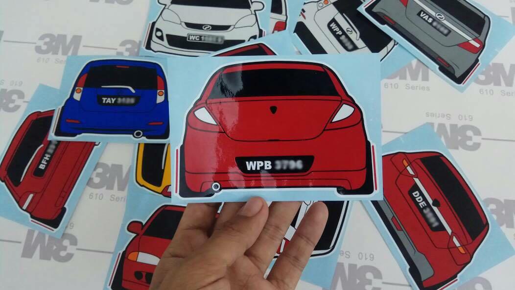 sticker design kereta, Hobbies & Toys, Stationery & Craft, Art & Prints ...