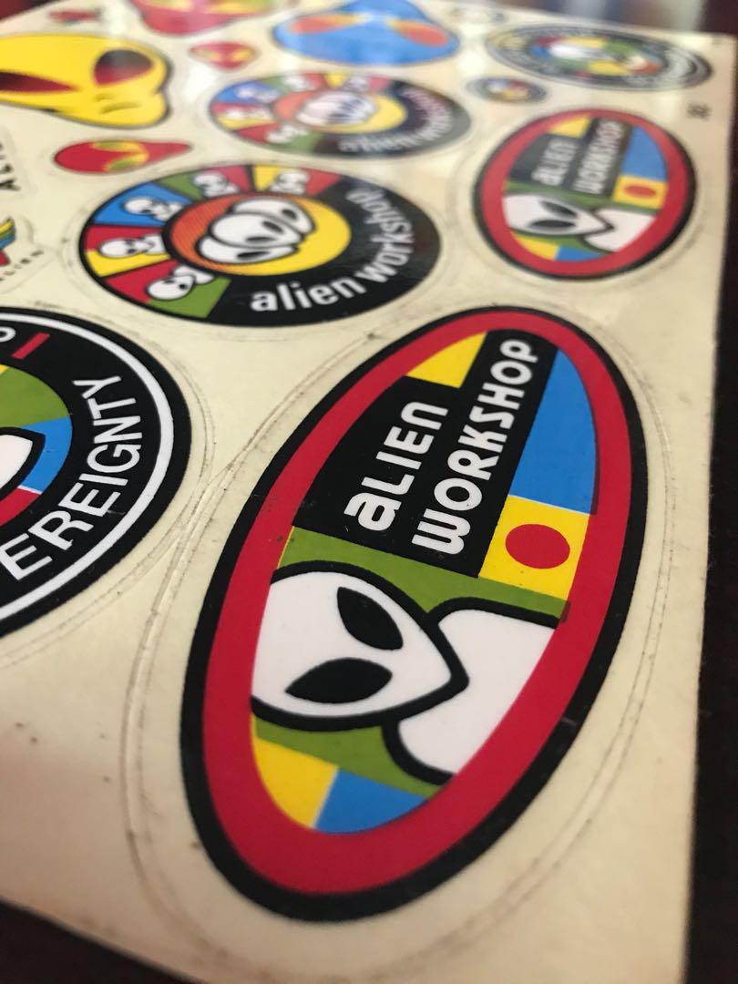 Vintage Alien Workshop Sticker, Hobbies & Toys, Stationery & Craft, Art ...