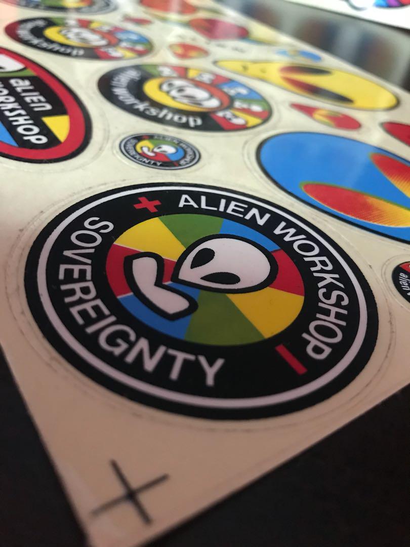 Vintage Alien Workshop Sticker, Hobbies & Toys, Stationery & Craft, Art ...