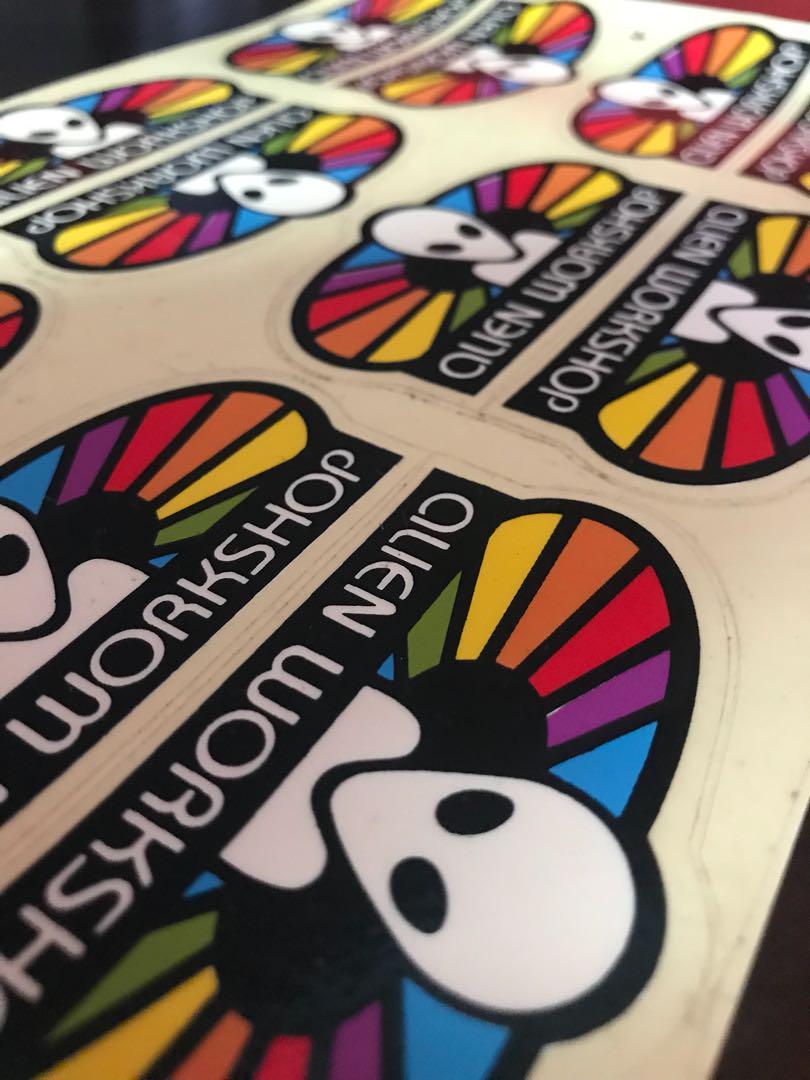 Vintage Alien Workshop Sticker, Hobbies & Toys, Stationery & Craft, Art ...