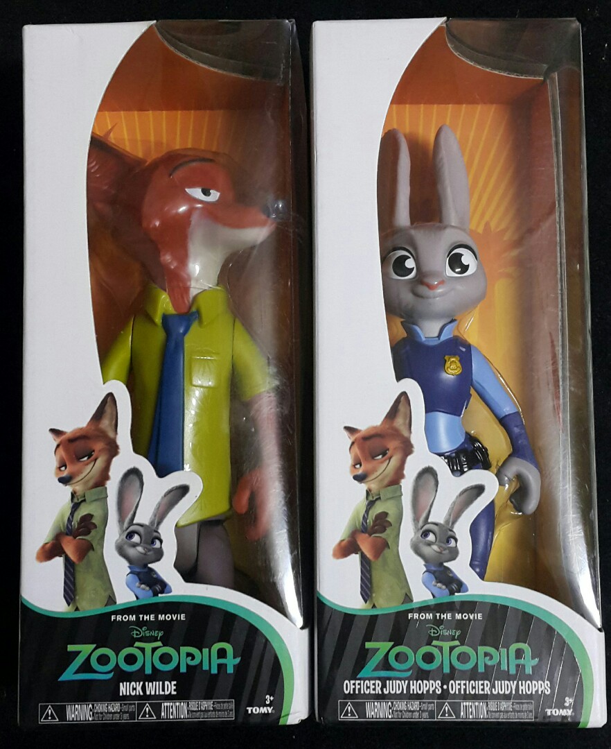 ZOOTOPIA NICK & JUDY 25CM FIGURINES, Hobbies & Toys, Collectibles ...