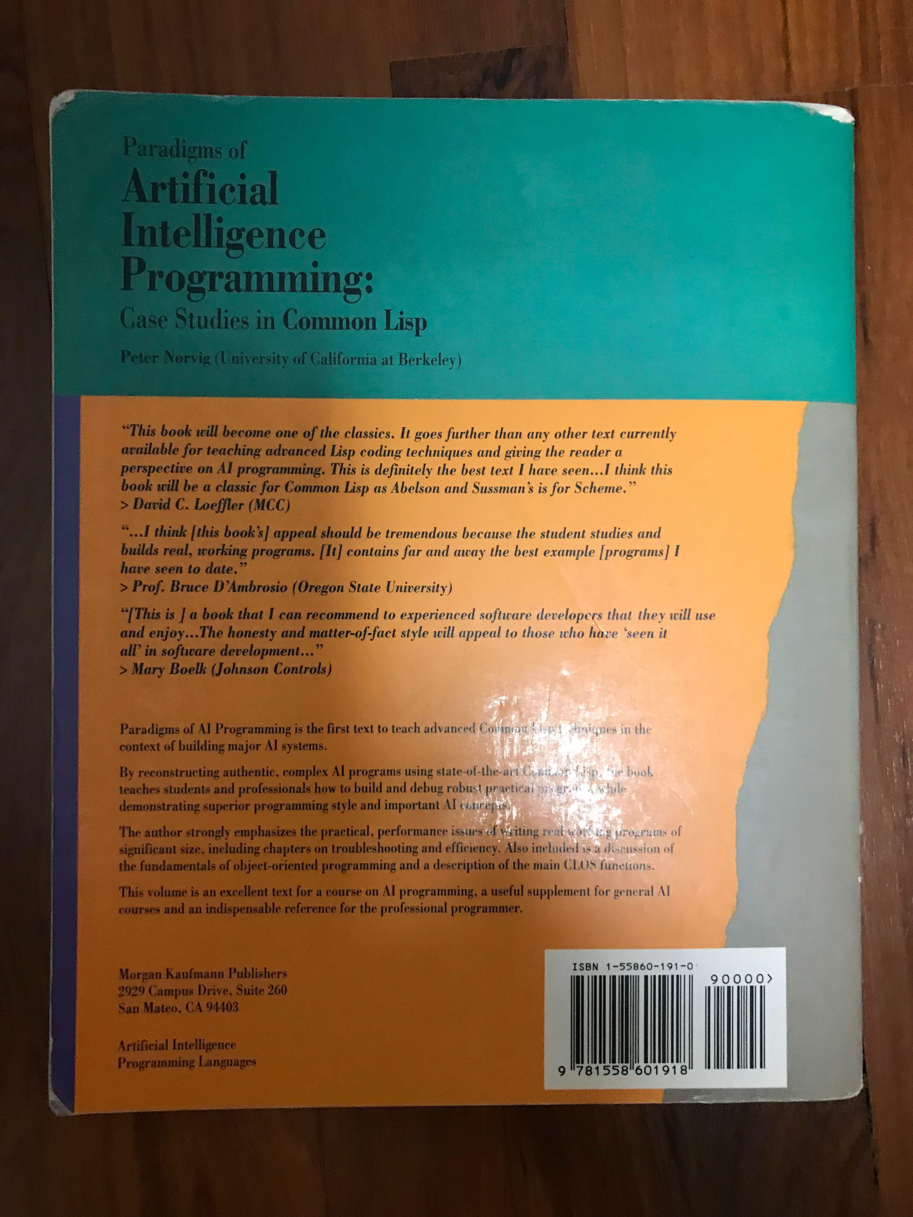 Paradigms of Artificial Intelligence Programming: Case Studies in Common Lisp - Peter Norvig ...