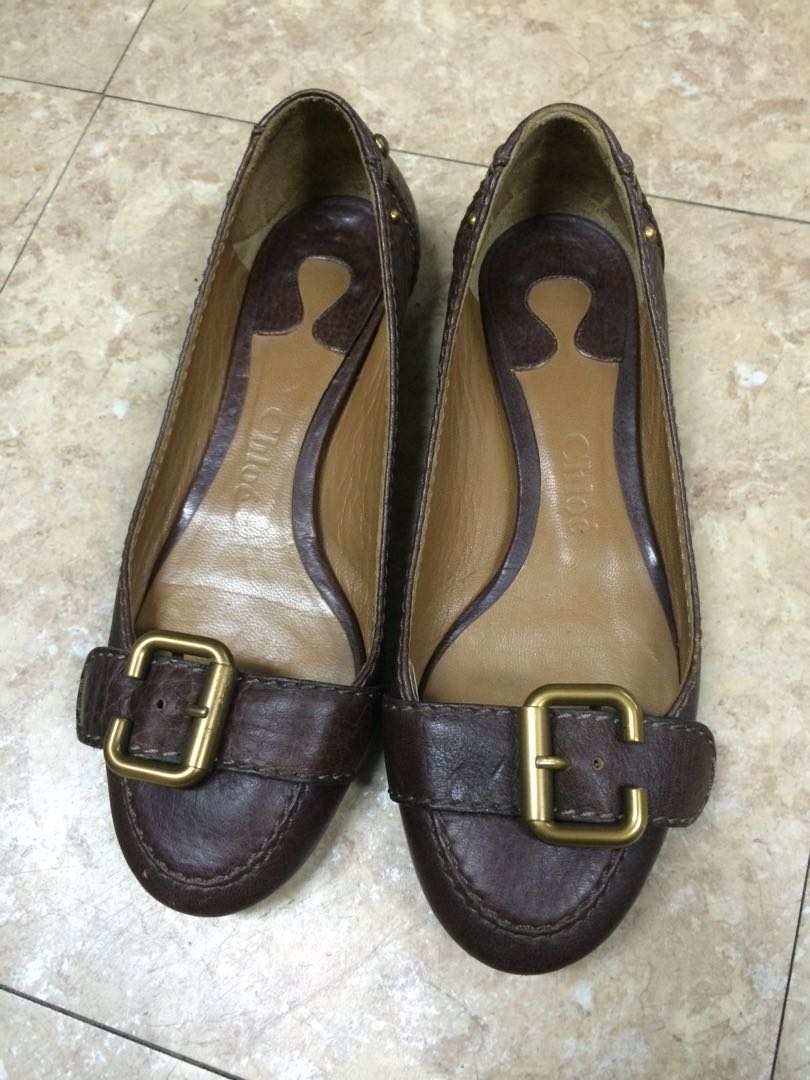 Authentic chloe flats, Women's Fashion, Footwear, Flats & Sandals on ...