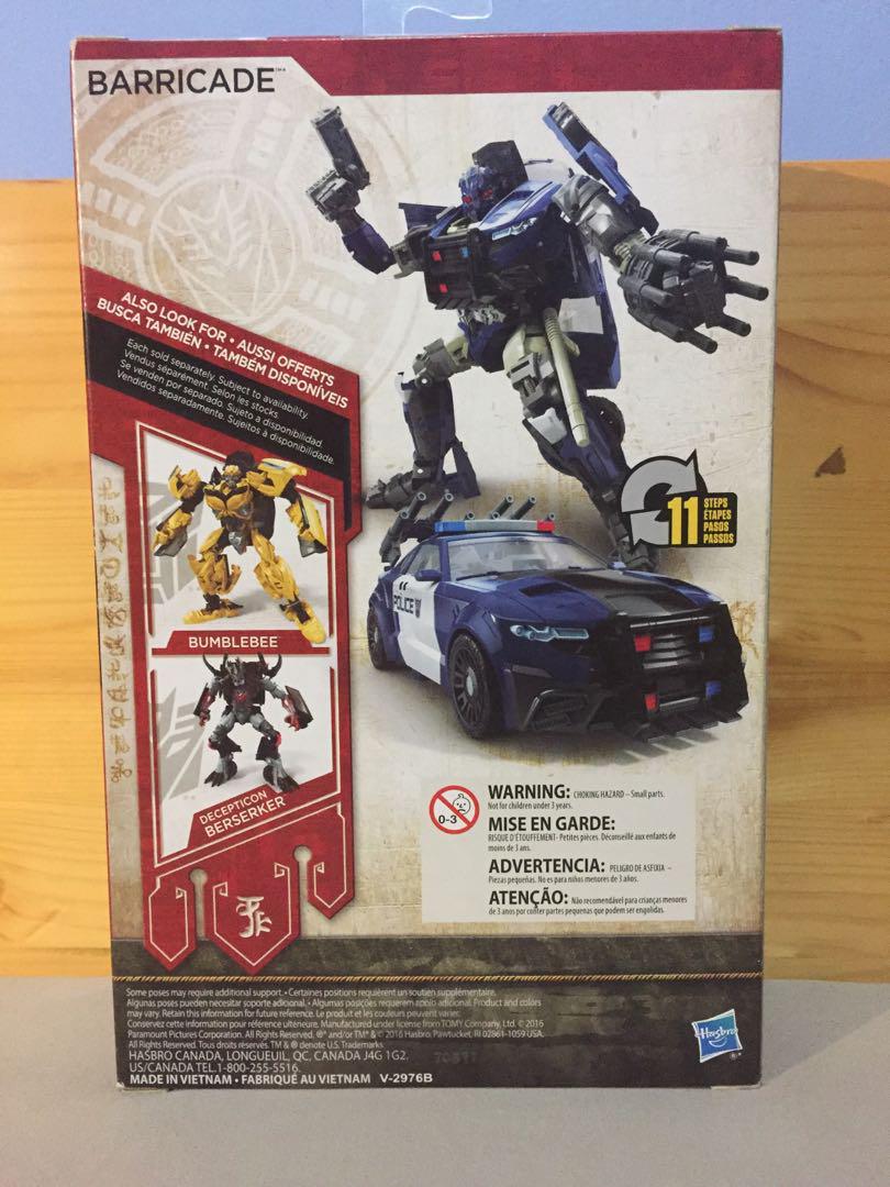 Deluxe Barricade TLK Transformers Hasbro, Hobbies & Toys, Toys & Games ...
