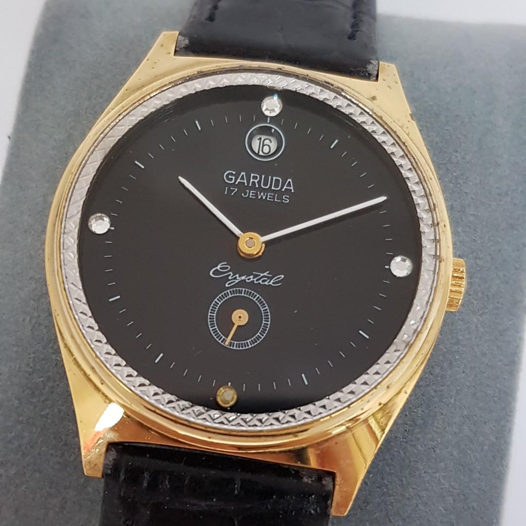 Garuda 17 Jewels Crystal Vintage Watch, Luxury, Watches on Carousell