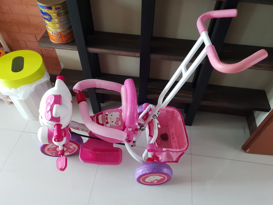 Hello Kitty Tricycle, Babies & Kids, Babies & Kids Fashion on Carousell