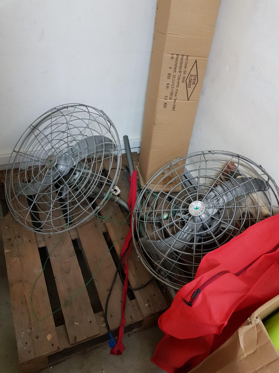 Industrial Wall Fans (2 Pieces), Everything Else on Carousell