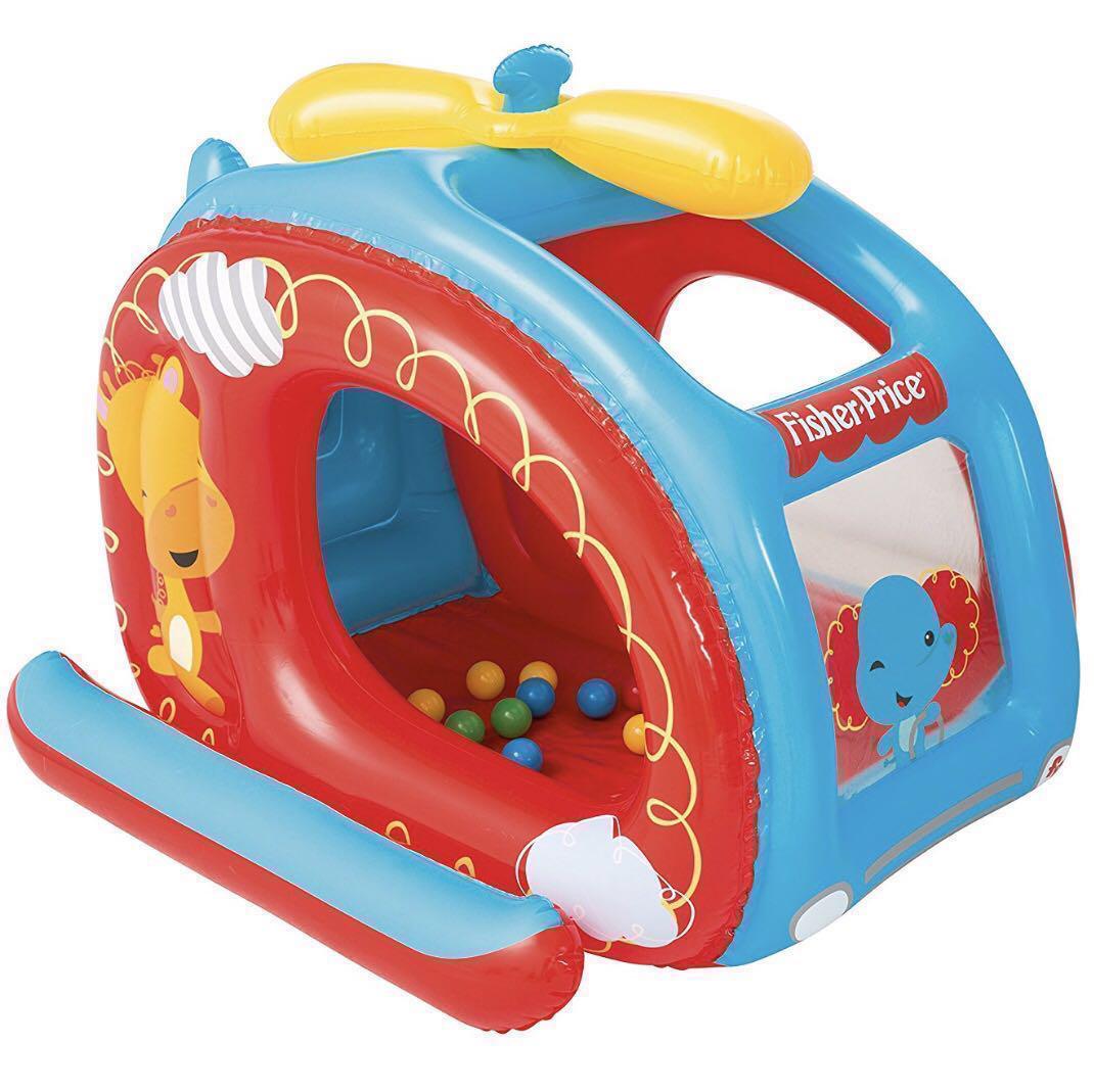 (In-Stock) Fisher-Price Helicopter Inflatable Ball Pit (Brand New ...