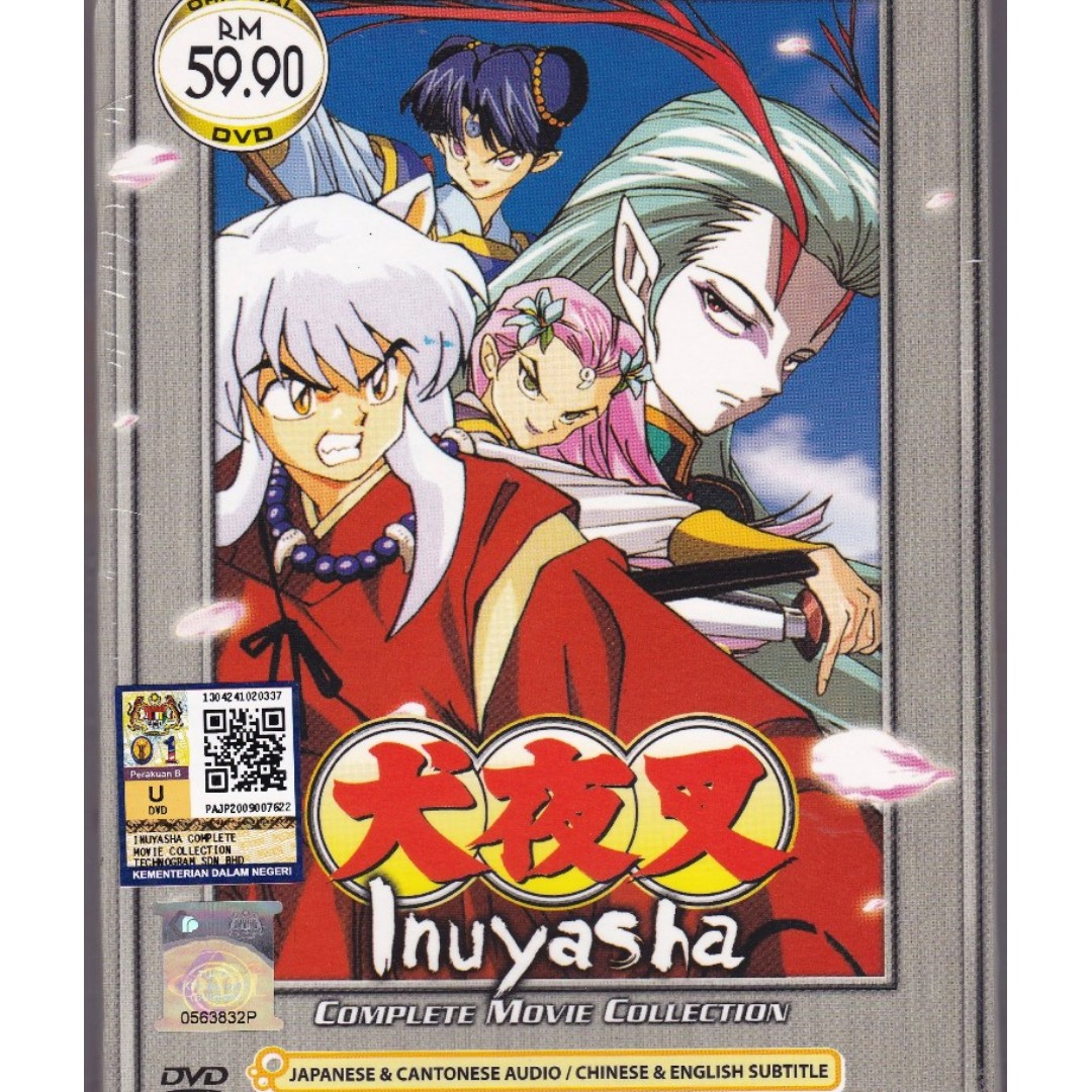 INUYASHA Complete Movie Collection Anime DVD, Hobbies & Toys, Music ...