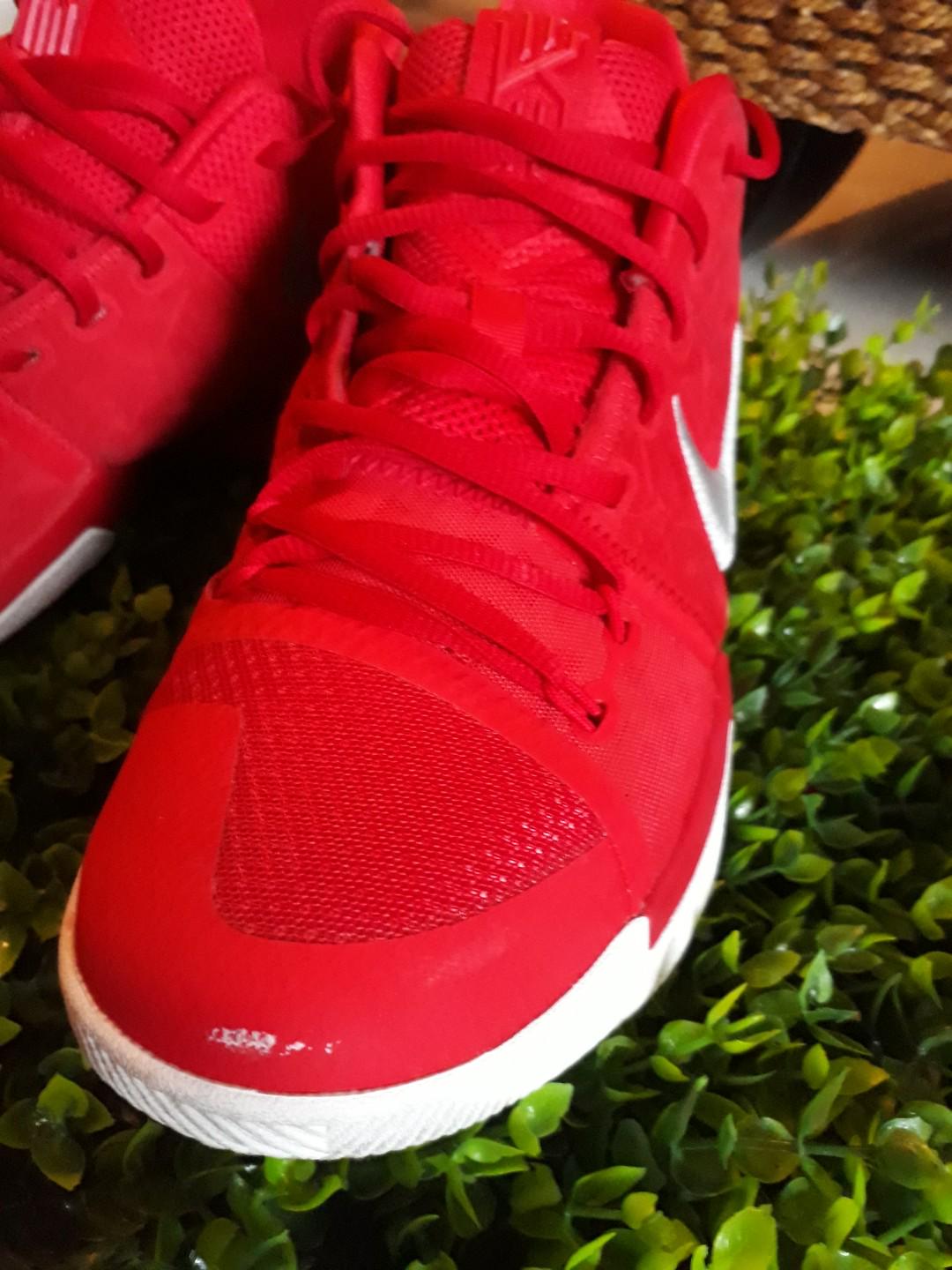 Kyrie Irving 3 University Red (Limited Edition), Men's Fashion ...