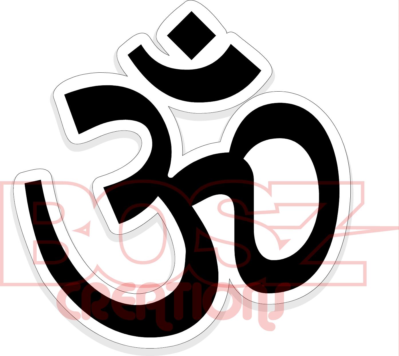 "Om" Vinyl Sticker with White Base, Everything Else on Carousell