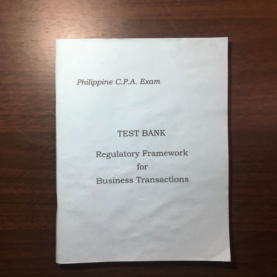 Regulatory Framework for Business Transactions CPA Exam Reviewer ... Regulatory Framework for Business Transactions CPA Exam Reviewer ...