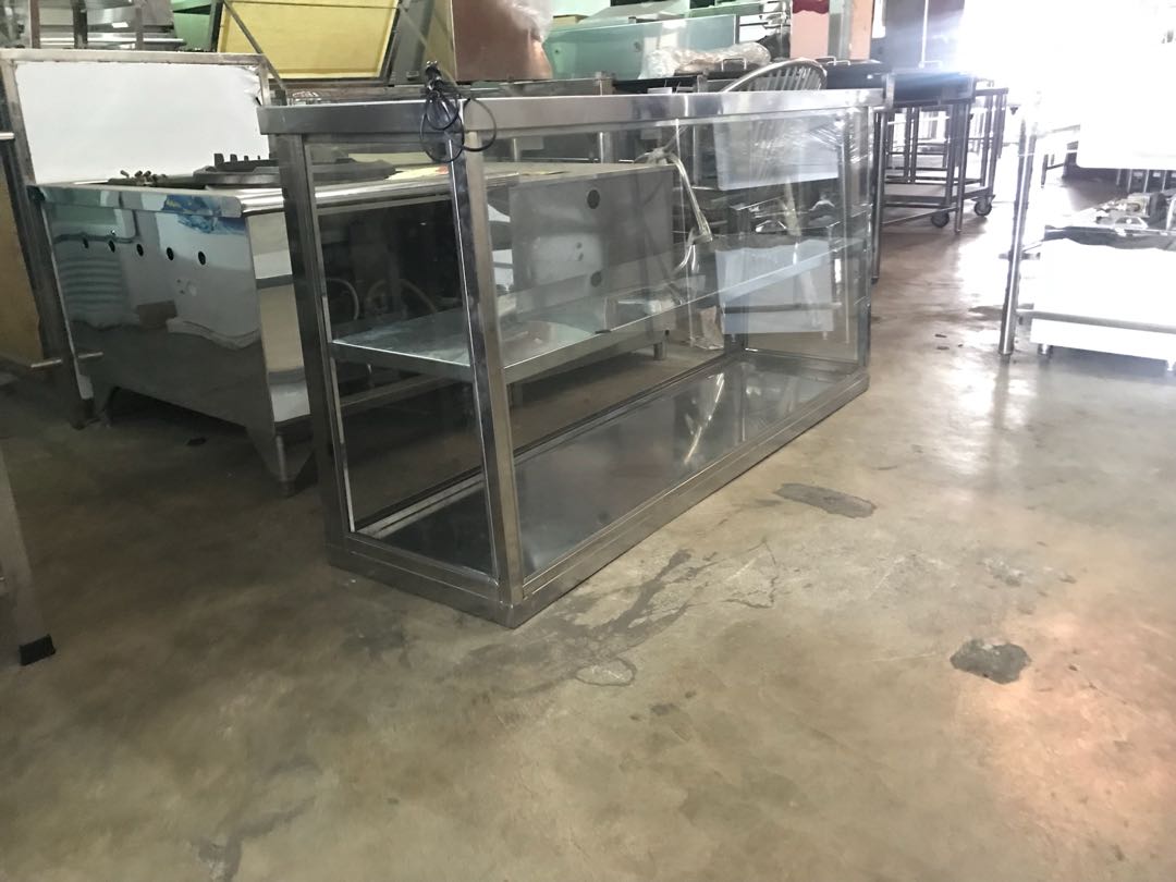Stainless steel display ayam goreng, Furniture & Home Living, Bathroom ...