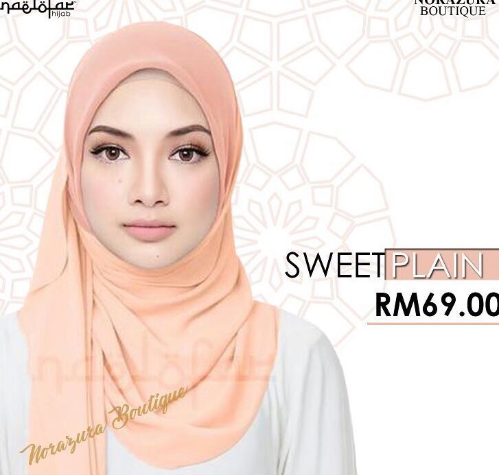 sweet scaft( halena) by neelofa, Women's Fashion, Muslimah Fashion ...