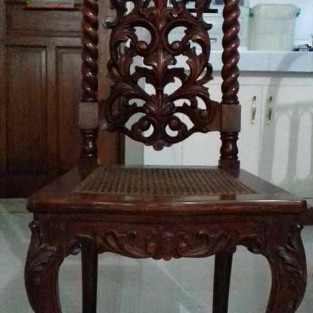 Antique Narra Chair Soliya, Furniture & Home Living, Furniture, Chairs ...