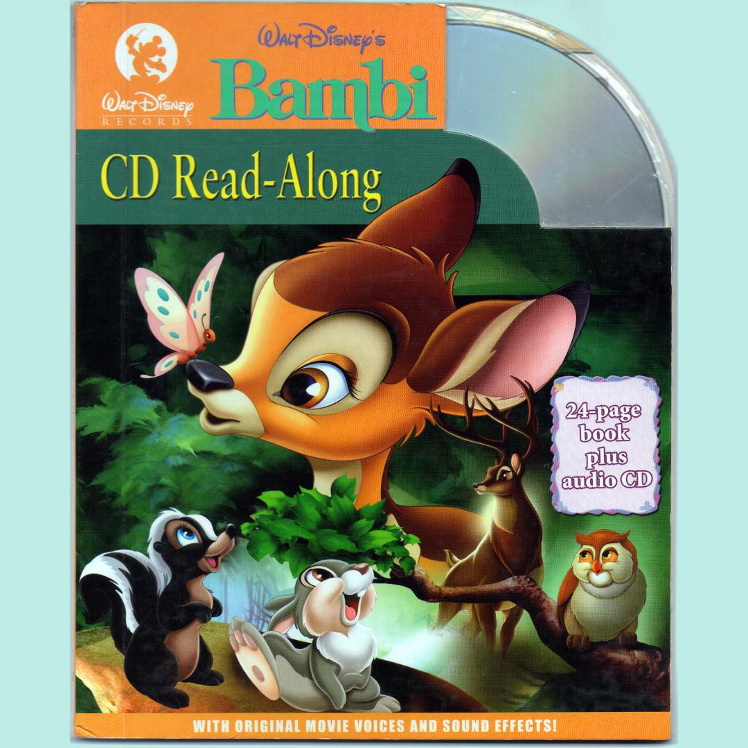 Bambi CD Read-Along from Walt Disney - 24-page book plus audio CD ...