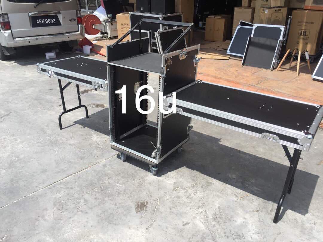 BL 16U Mixer Rack Case With L/R Table, Hobbies & Toys, Music & Media ...