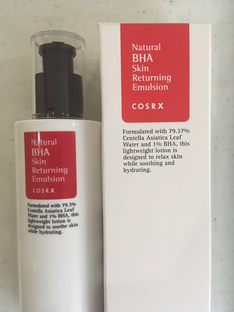 COSRX Natural BHA Skin Returning Emulsion, Beauty & Personal Care, Face ...