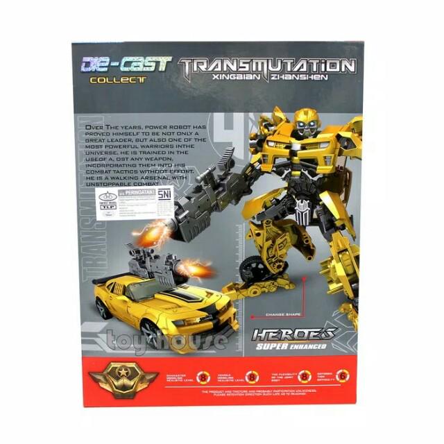 Die Cast Robot Transformer Bumblebee, Bayi & Anak, Mainan & Baby Walker ...